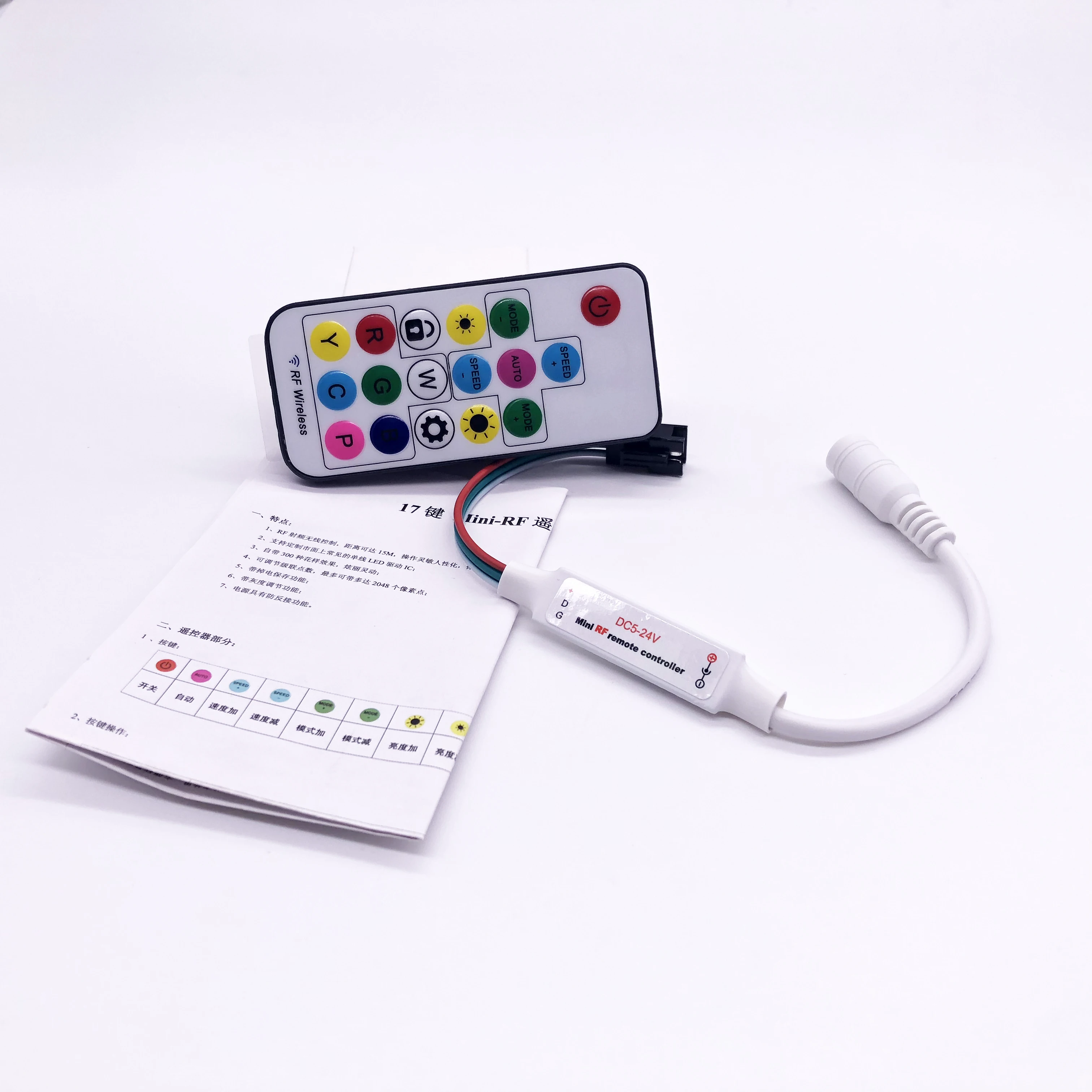 Controlador De Tira De Luces Led Rgb,Controlador De Luz Direccionable ...