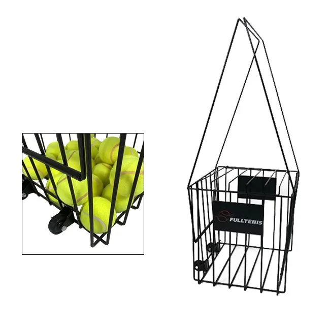 Display For Tennis Ball Trolley Foldable Metal Wire Basket Display Rack ...