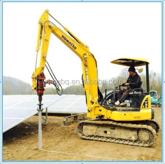 High Quality Pile Drilling Machine Attachment,Ground Screw Pile Driver ...
