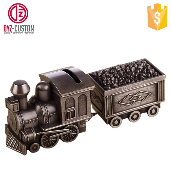 Train Locomotive Metal Piggy Bank Creative Birthday Gift Home ...