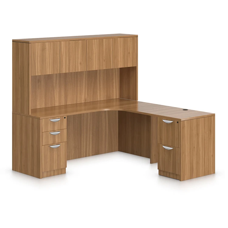 MDF Office Furniture - Desk with Hutch for Modern Offices