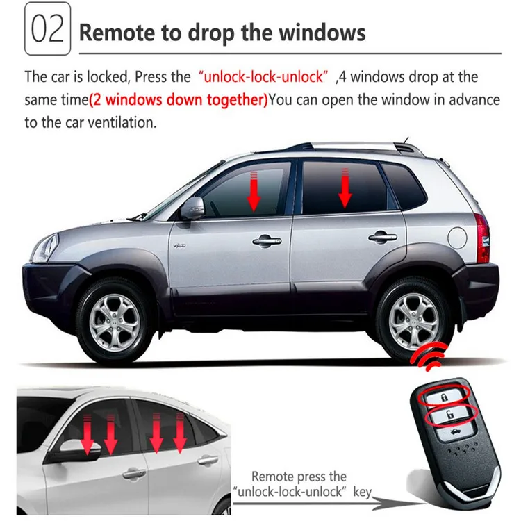 Car Window Closer And Opened Side Mirror Folder Sunroof Closer Device ...
