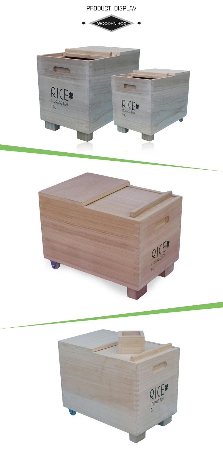 Japanese Wooden Rice Storage Container - Buy Rice Storage Container ...