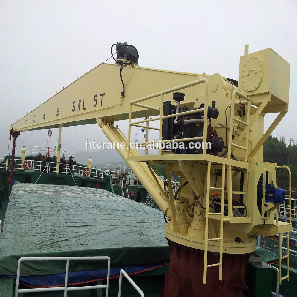 Hydraulic Single Jib Crane For Port And Offshore Application With ...