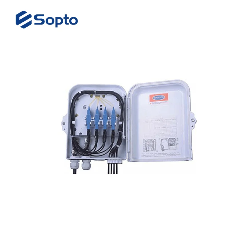 Sopto Factory Fiber Splitter Distribution Box 2 4 6 Cores for Outdoor ...