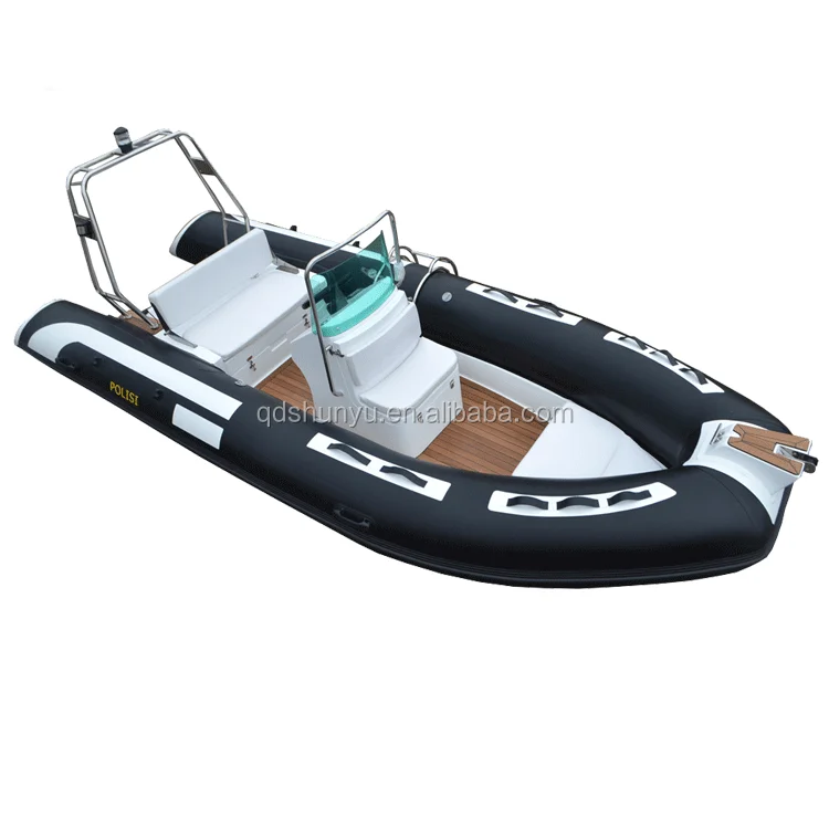 Barco Con Casco De Fibra De Vidrio,Ce 4,7 M,Motor De 50hp,Bote Inflable ...