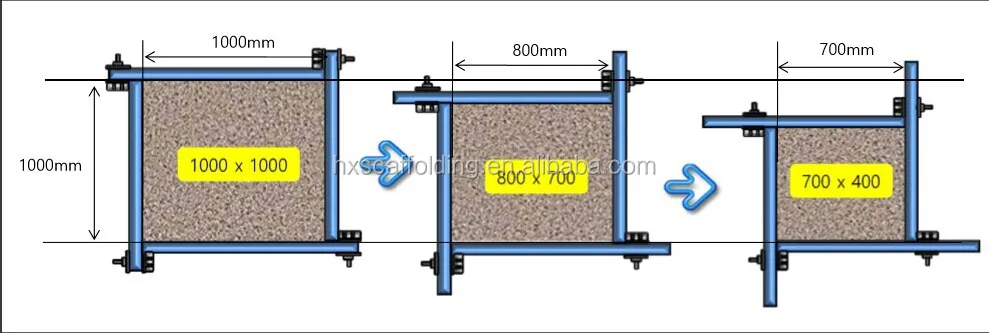 Steel Frame Adjustable Column Formwork - Durable & Efficient