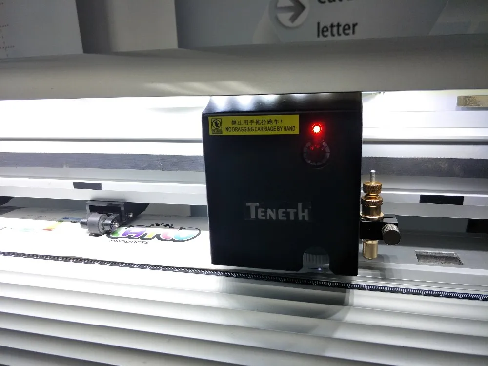 Teneth 1.6m Vinyl Cutting Plotter With Sensor / Window Tint Film Cutter ...