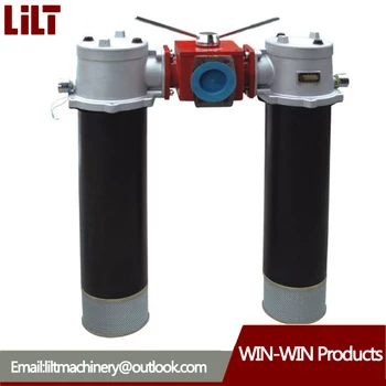 Hydraulic Duplex Filter/oil Return Pressure Line Filter With Clogging ...