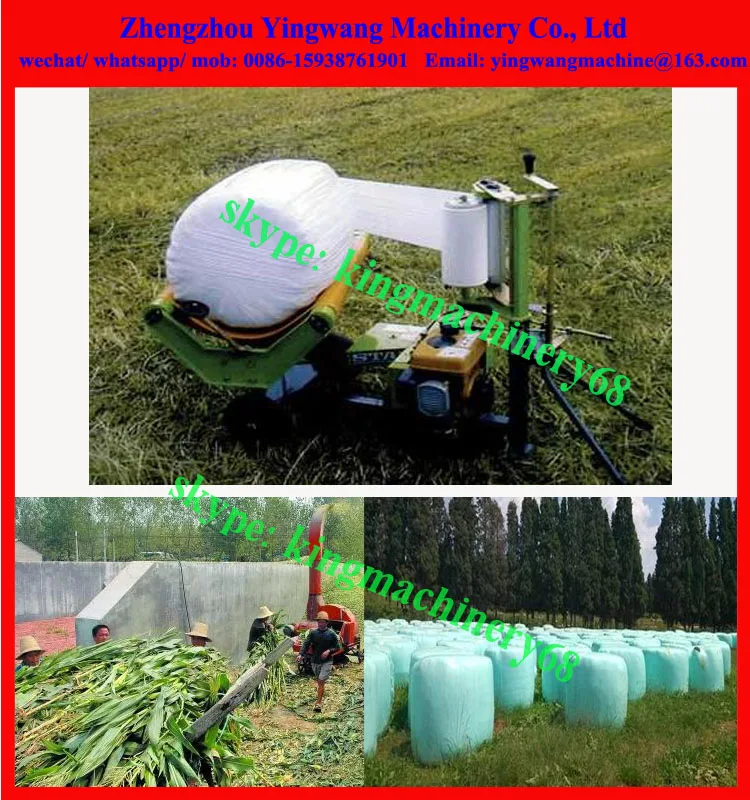 Straw/ Corn Stalk / Hay Bale Packing Machine - Buy Silage Bale Packing ...