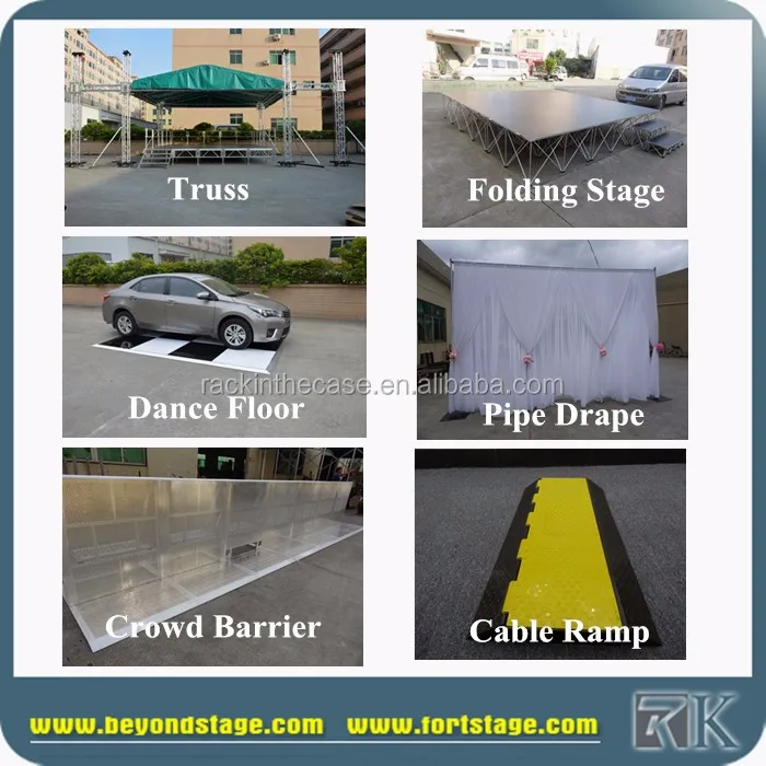 Sico 1800 Series Dual Height Portable Stage - 6'x8' Platform Riser