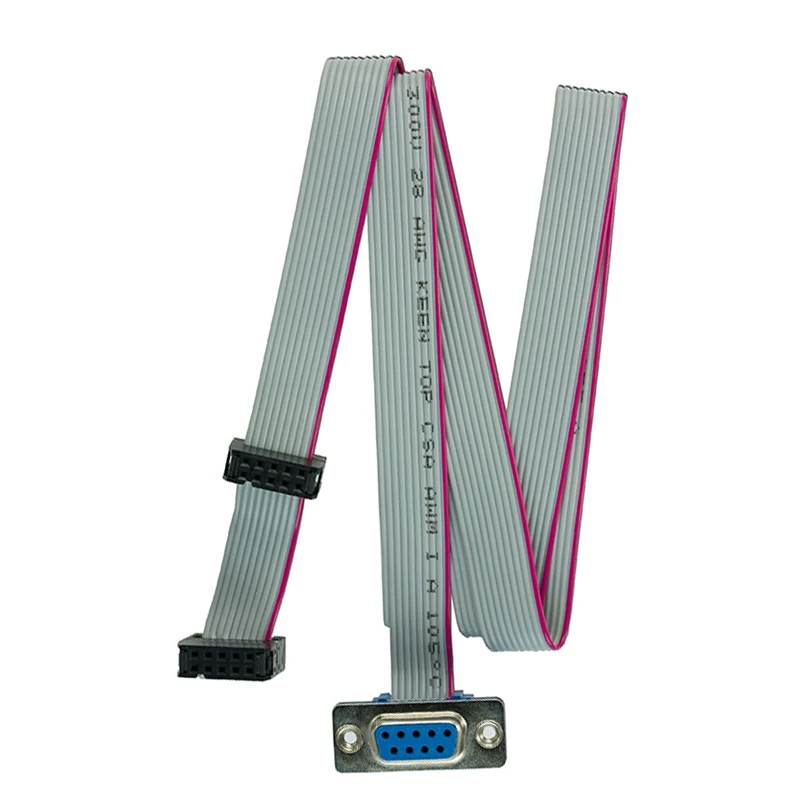 30cm 28 Awg Db9 Rs232 To 10 Pin Ribbon Cable - Buy Db9 Rs232 To 10 Pin ...
