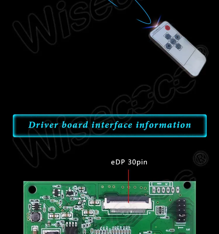 PCB800807V6 - Universal Edp 30 Pins Driver Board Controller