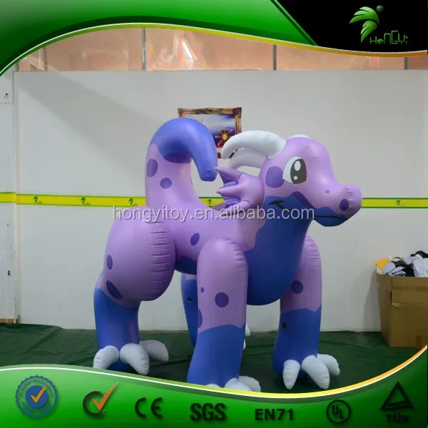 Cute Inflatable Purple Dragon Animals Cartoon With Strong Legs And Sexy ...