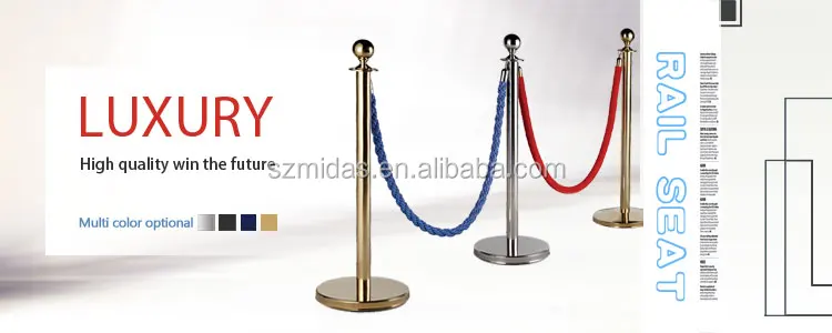 Stainless Steel Stanchion Post Crowd Control Barrier Queue Retractable ...