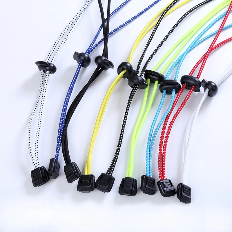 Multi Colored No Tie Bungee Cord Elastic Running Shoelaces - Buy ...