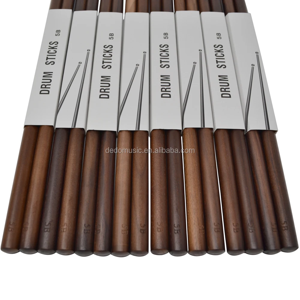 Cheap Price 5B Solid Wooden Black Walnut Drum Sticks