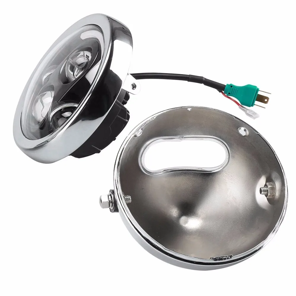 Morsun 5.75" Headlight Housing Bucket Mounting Ring Assembly Adjustable ...