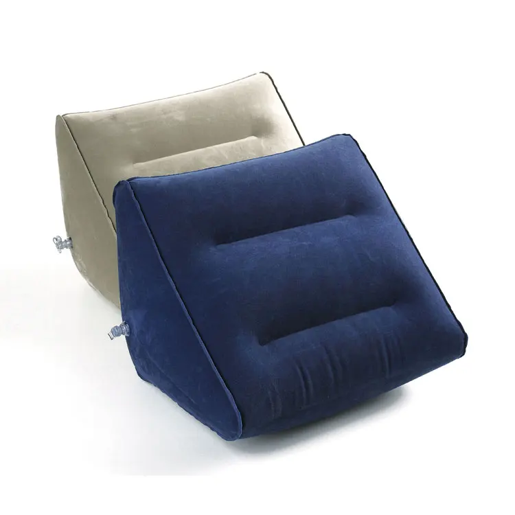 Portable Window Sleep Flocked Inflatable Wedge Pillow