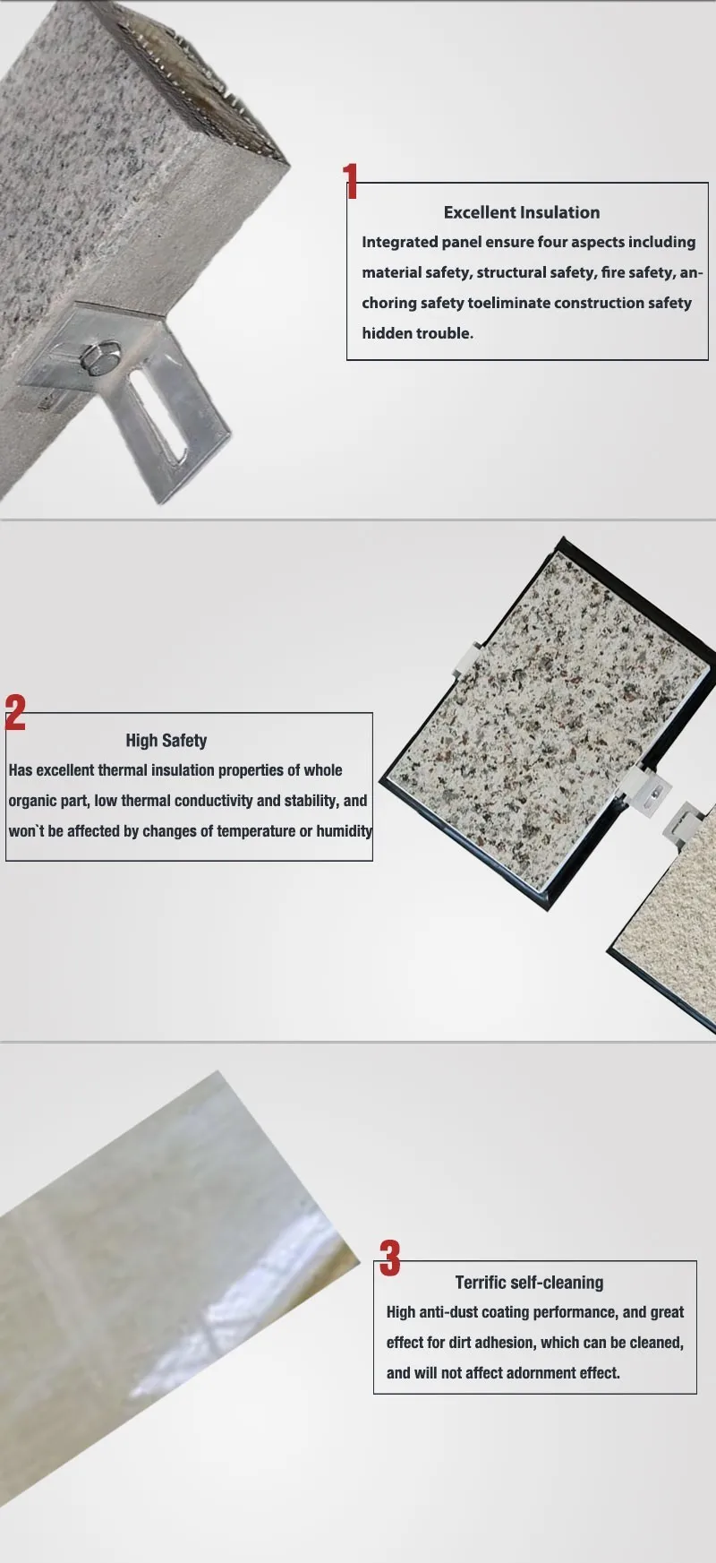 Thermal Insulation Decorative Exterior Wall Cladding System