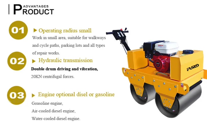 Hand Operate Dual-Direction Vibratory Roller Compactor