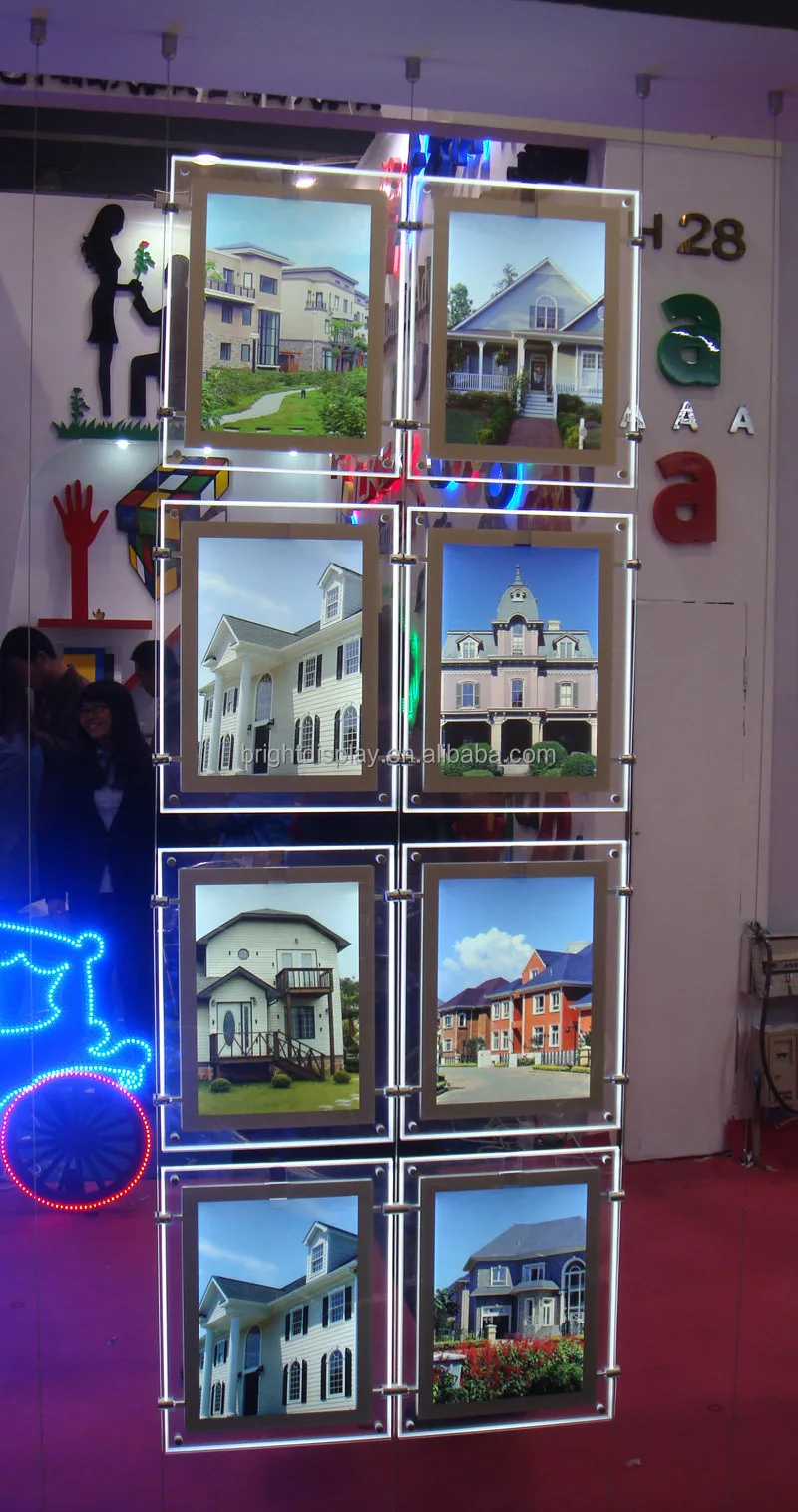 A4 Cable Hanging Wire Window Display Kit Double Sided Illuminated ...