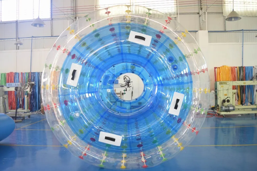 Pvc Material Inflatable Hamster Wheel / Water Roller For Summer Adult ...