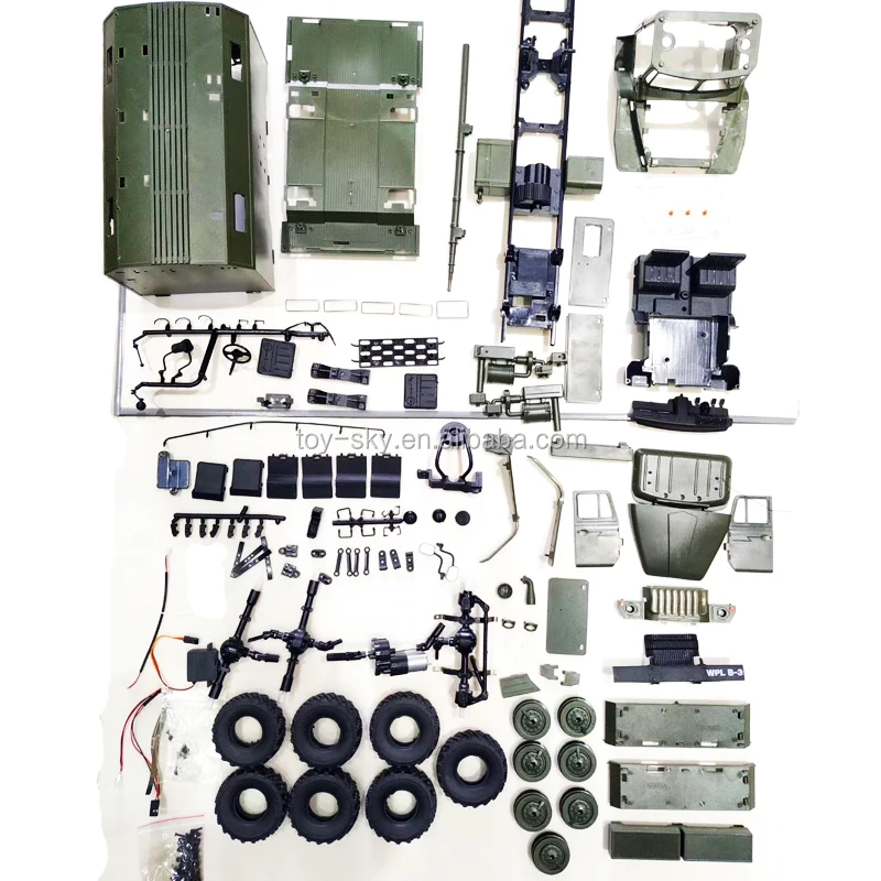 RC WPL B-36 1/16 6WD RC Military Command Truck 6 Wheel Drive Offオフロード ...