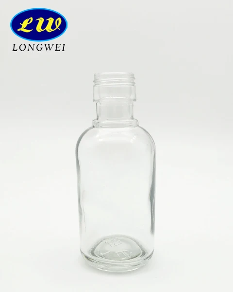 Small Volume Round Shape Glass Whiskey Liquor Bottle For Wholesale ...