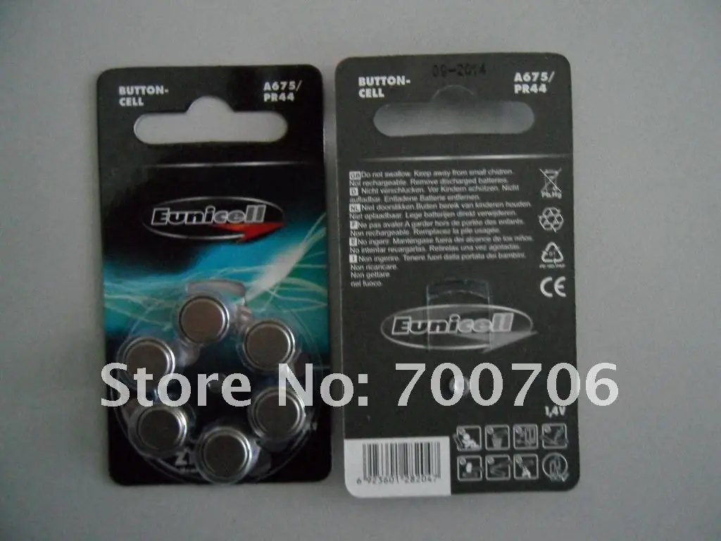 A675 Zinc Air Battery A675 Pr70 1.4v Hearing Aid Batteries - Buy A675 ...