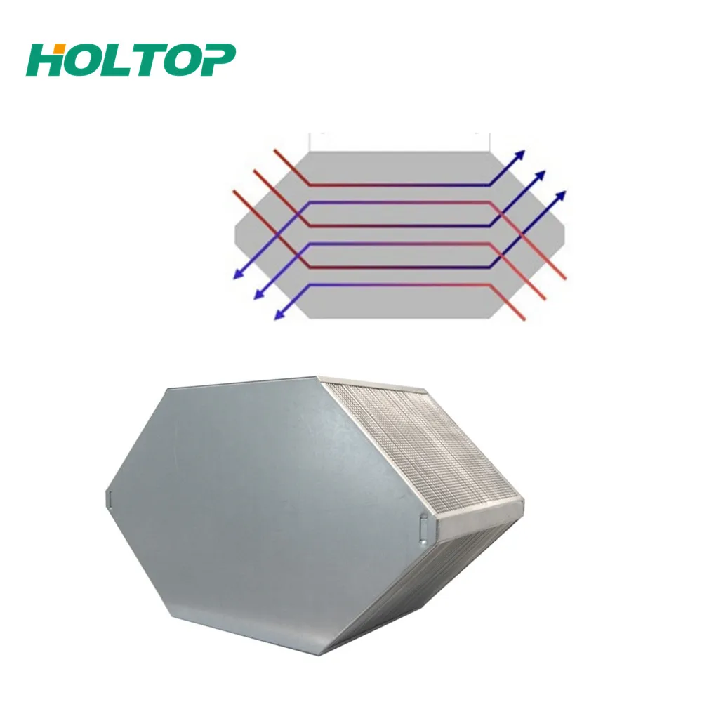 High Efficiency Aluminium Sensible Cross Counterflow Heat Exchanger Core