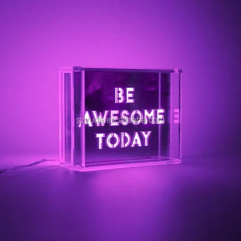 Decorative Led Perspex Square Boxes Lamp Case Custom Made Acrylic ...