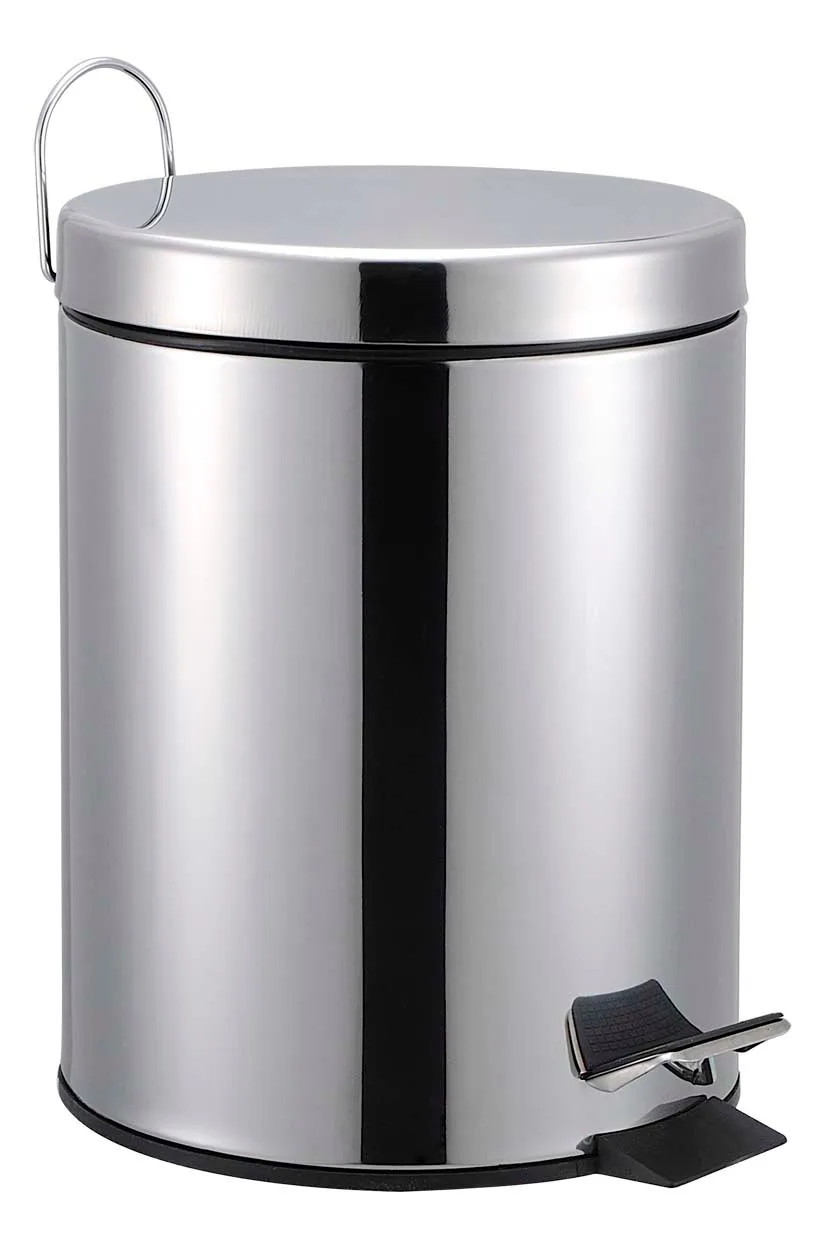 3l/5l/12l Stainless Steel Foot Operated Waste Bins For Hotel Bathroom ...