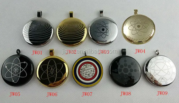 Gold Black Scalar Energy Quantum Pendant With 4 Energy Stones Inside ...
