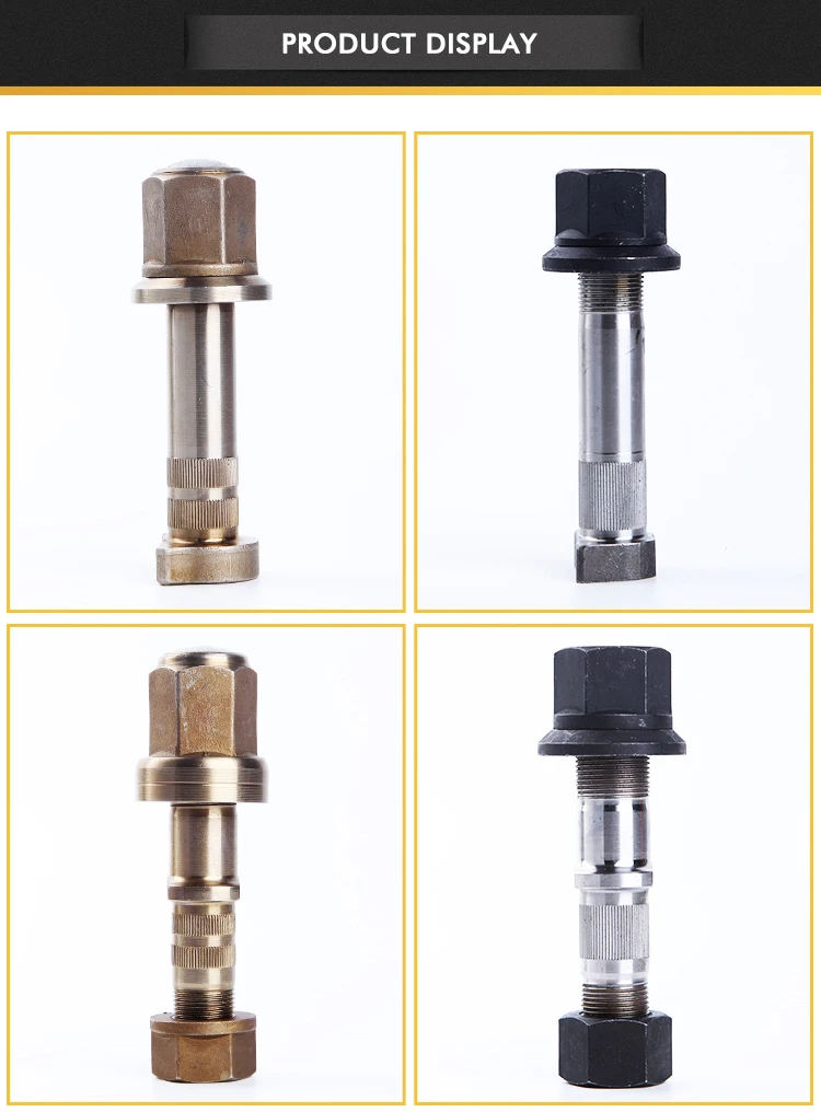 Truck M18*1.5 Galvanized Carbon Steel Tire Bolt Nut - Buy Tire Bolt Nut ...