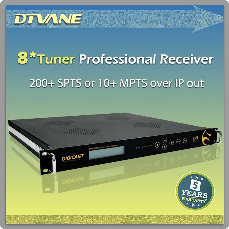 Professional Iptv Streamer With 8*dvb-s/s2/t2/c Tuners Receiver Input And Ip Output For Iptv ...