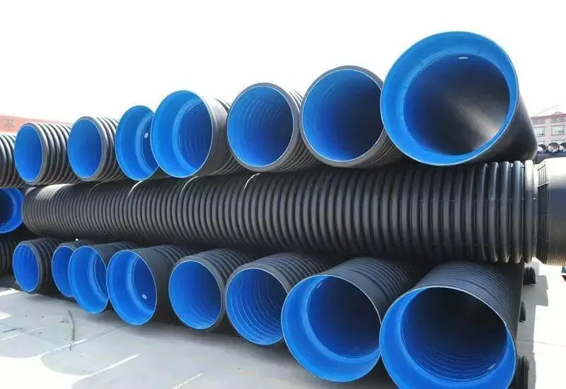Hdpe Steel Reinforced Double Wall Blow Off Drainage Pipe Plastic Pipe ...