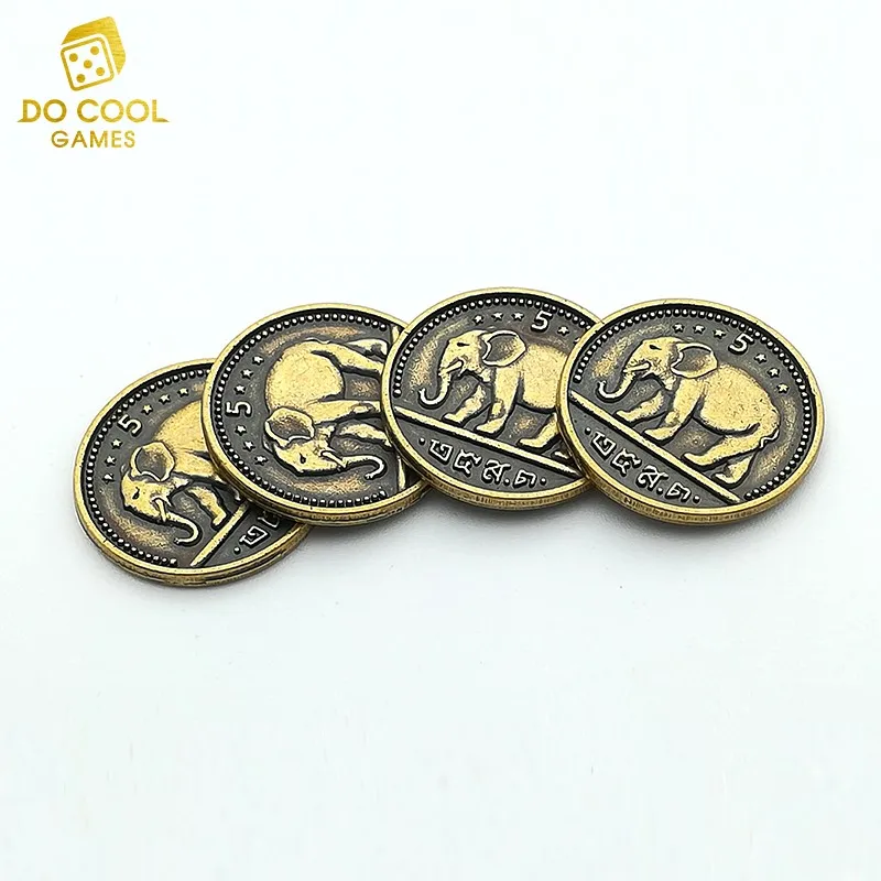 Factory Metal Commemorative Coin Game Token Coin for Board Game