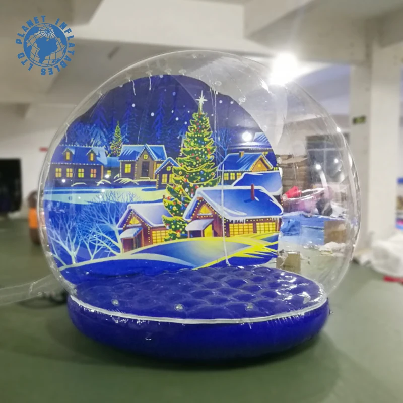 Outdoor Large Inflatable Snow Globes Christmas Snowball Bubble Tent ...