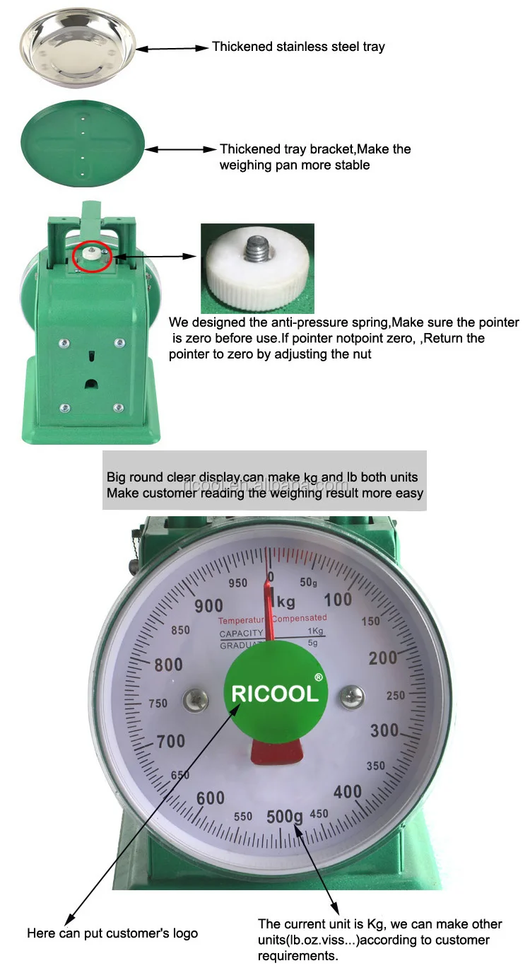 1kg Mechanical Spring Dial Scale - Buy Spring Scale,Spring Dial Scale ...