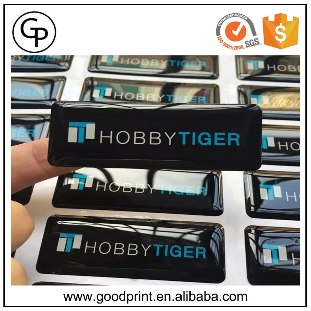 Customized 3D Resin Dome Epoxy Stickers with 3M Adhesive