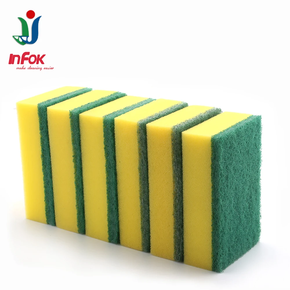 Heavy Duty Abrasive Magic Sponge Scouring Pad for Kitchen Cleaning ...