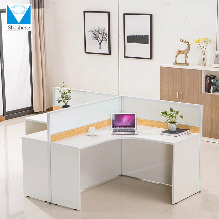 Aluminum Partition Profile Double Office Cubicle Workstation Desk - Buy ...