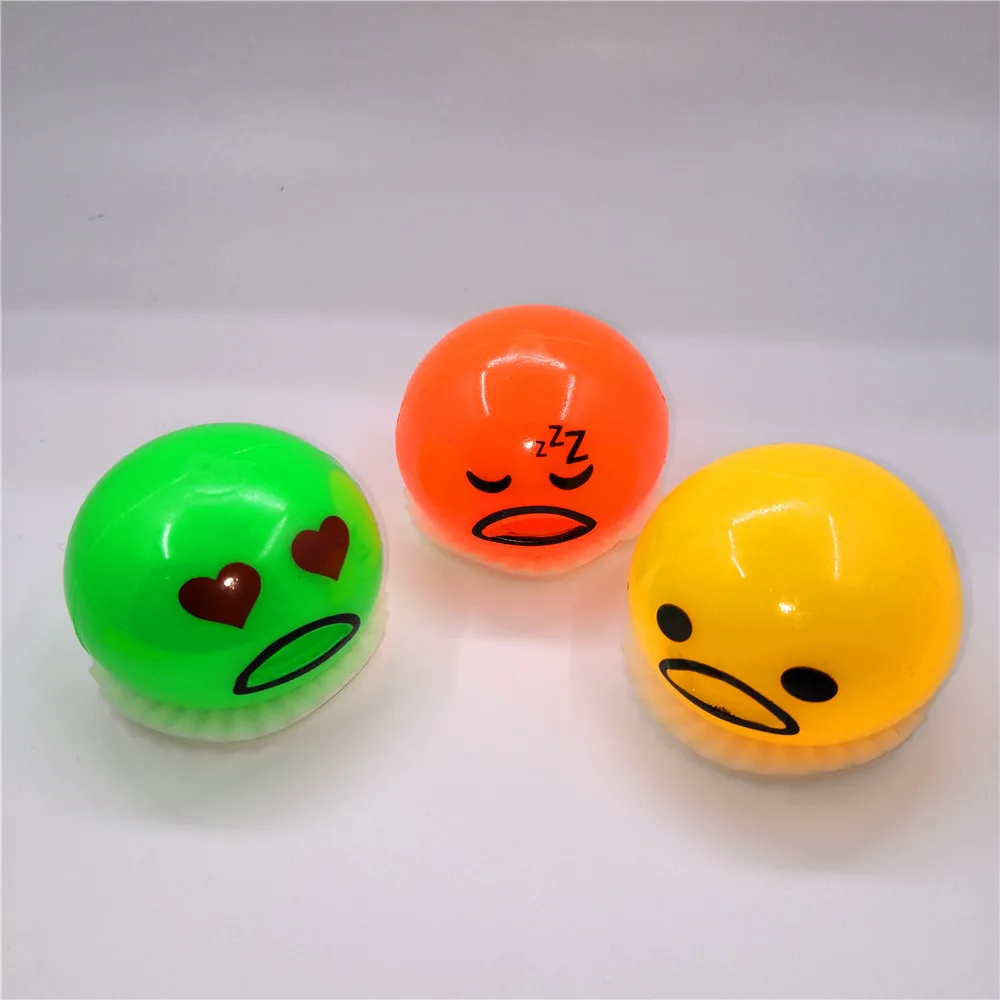 Cute Pressure Release Vomit Egg Surprise Vomiting Toy Jokes Promotion ...