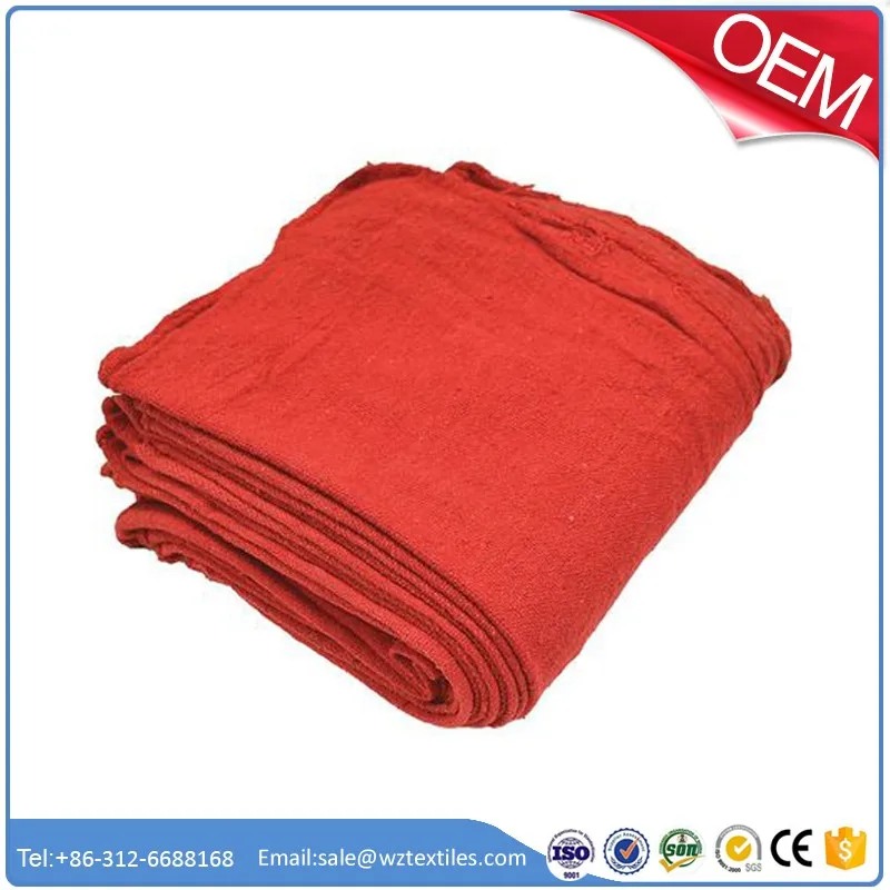 Industrial Shop Rags Cleaning Towels Red - Quick-dry
