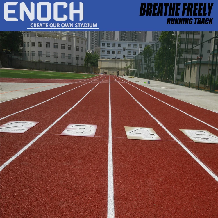 China Athlete Standard Prefabricated Rubber Running Track Runway - Buy ...