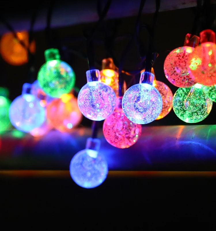 30 Led Multi Color Outdoor Decorative Solar Powered Fairy Christmas ...