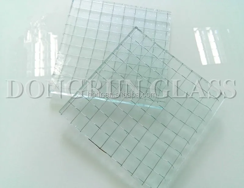 Laminated Wired Technique Mesh Metal Glass Tempering