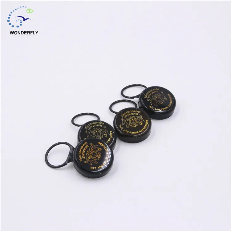 High Quality Ring Pull Tab Milk Bottle Cap 27mm Gold Design. - Buy Pull ...