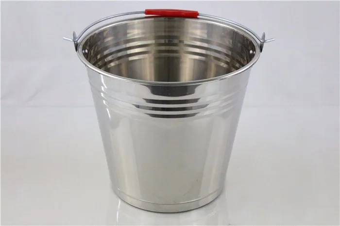 10L African Style Stainless Steel Bucket - Durable & Sustainable